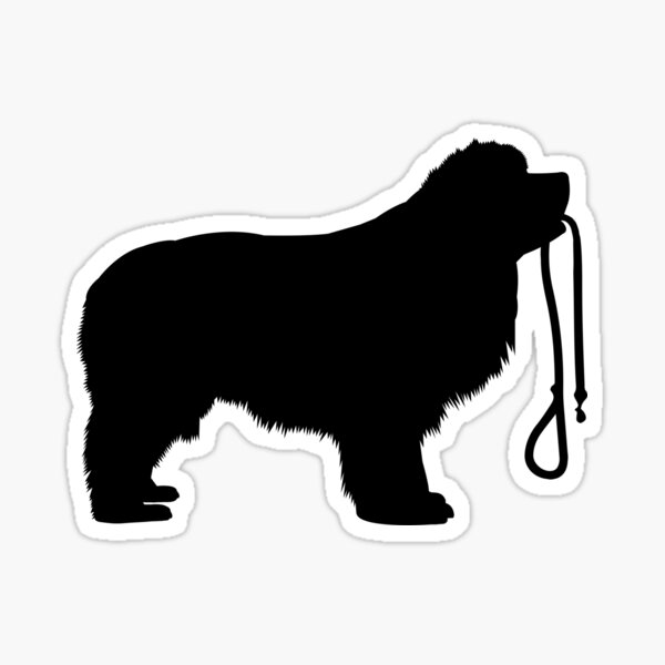 "Newfie wants to walk" Sticker for Sale by itsmechris | Redbubble