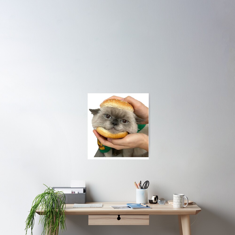 "Borger Cat" Poster for Sale by TheBigShop1 | Redbubble