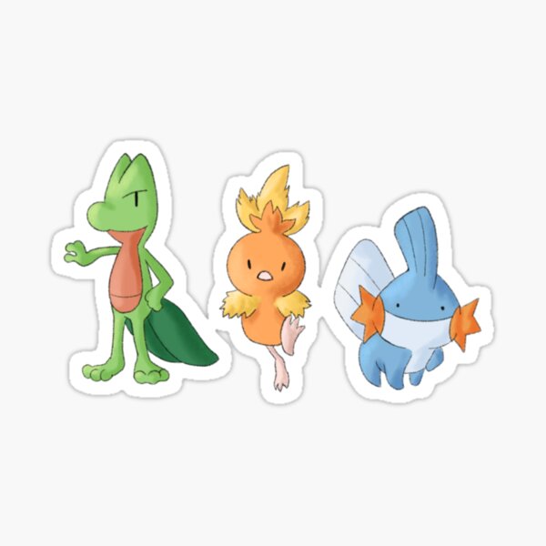 "Gen 3 Starters" Sticker for Sale by qualitysof17 | Redbubble