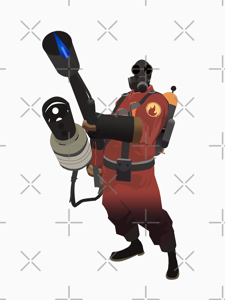 "Team Fortress 2 - Pyro" T-shirt by yoshisaredragon | Redbubble | team ...