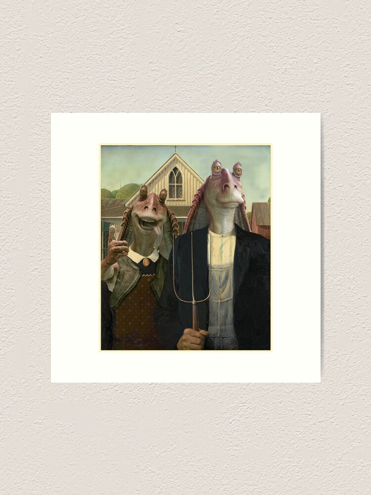 "Jar Jar Binks - American Binks : Inspired by Star Wars" Art Print by ...