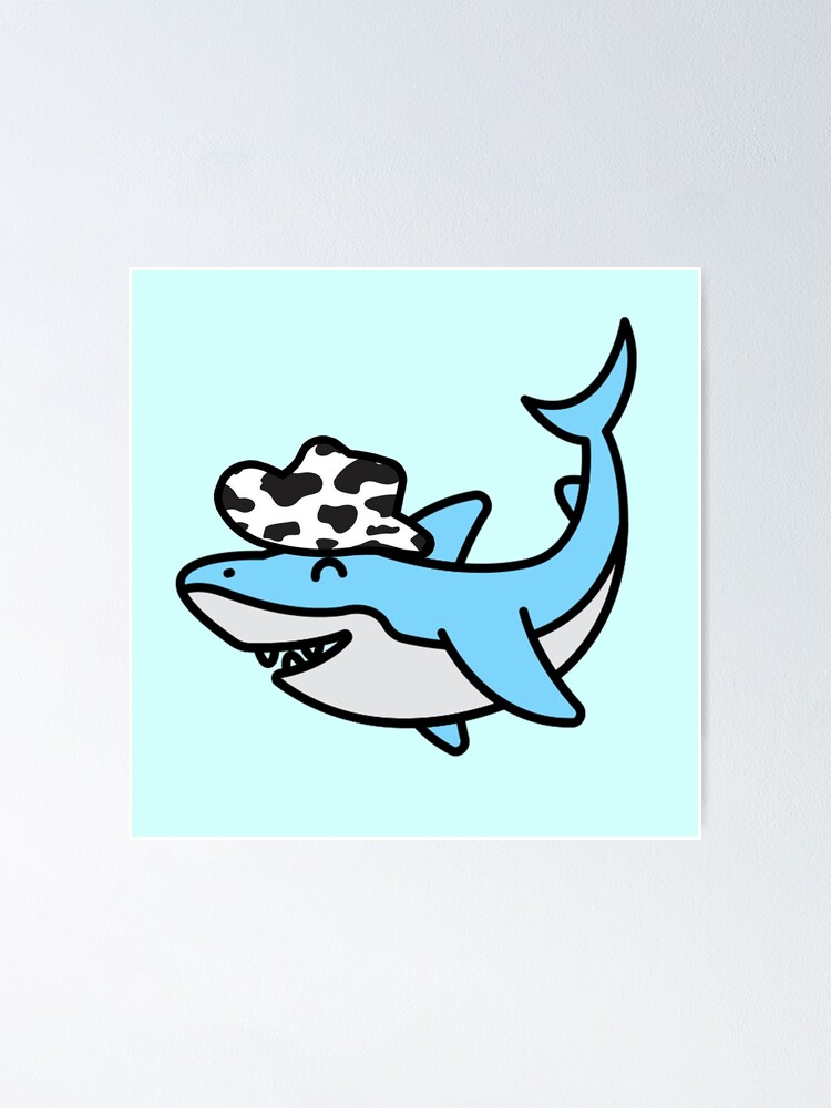 "Cowboy Shark" Poster for Sale by brasevko | Redbubble