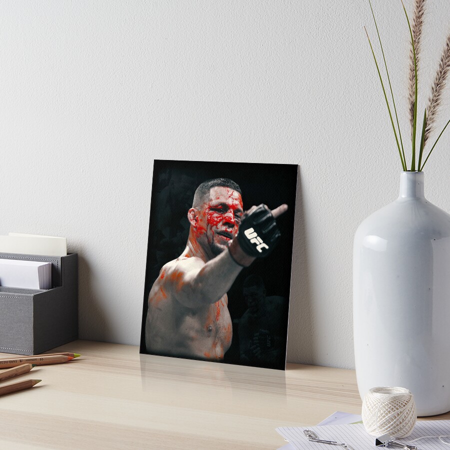 "Nate Diaz UFC Middle Finger Nate Diaz Flip The Bird Nate Diaz" Art ...
