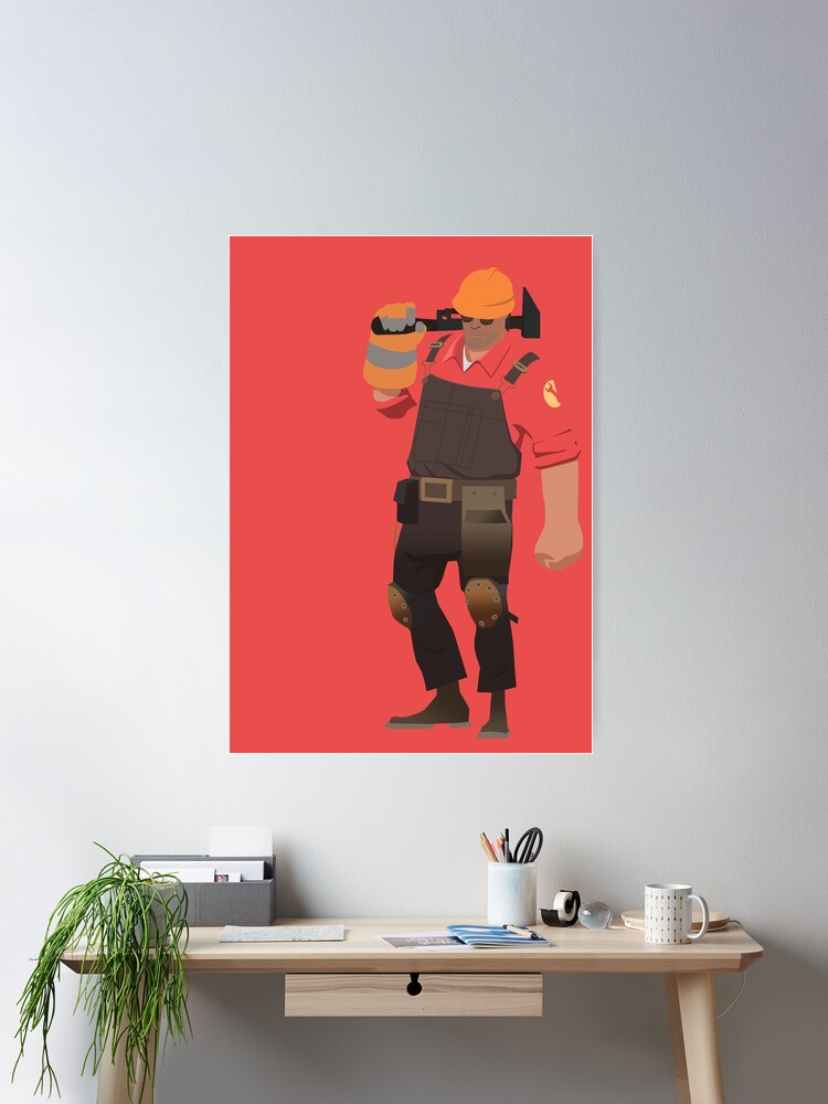 "Team Fortress 2 - Engineer" Poster for Sale by Judas Frisby | Redbubble