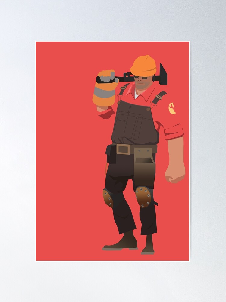 "Team Fortress 2 - Engineer" Poster for Sale by Judas Frisby | Redbubble