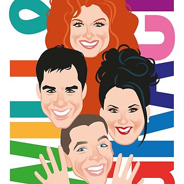 "Will and Grace" Poster for Sale by AleMogolloArt | Redbubble