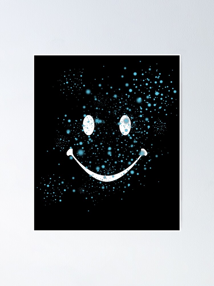 "smiley happy face splash " Poster for Sale by sloveDove | Redbubble