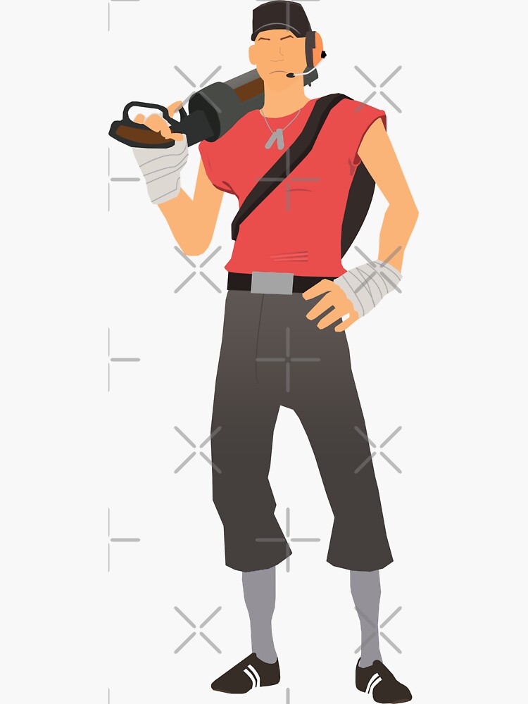 "Team Fortress 2 - Scout" Sticker for Sale by Judas Frisby | Redbubble