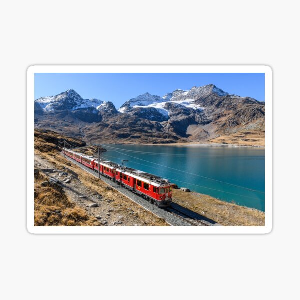 "Bernina Express 972 from Tirano to St. Moritz" Sticker for Sale by ...