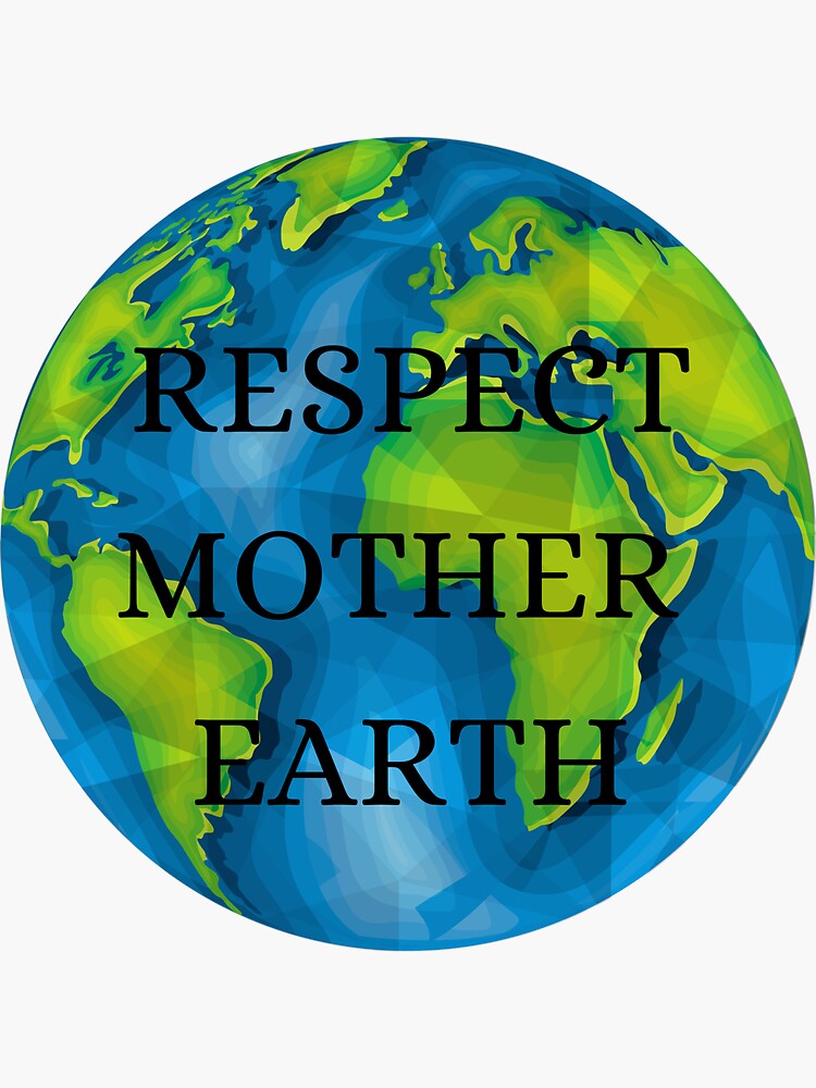 "MOTHER EARTH" Sticker for Sale by willowncattails | Redbubble