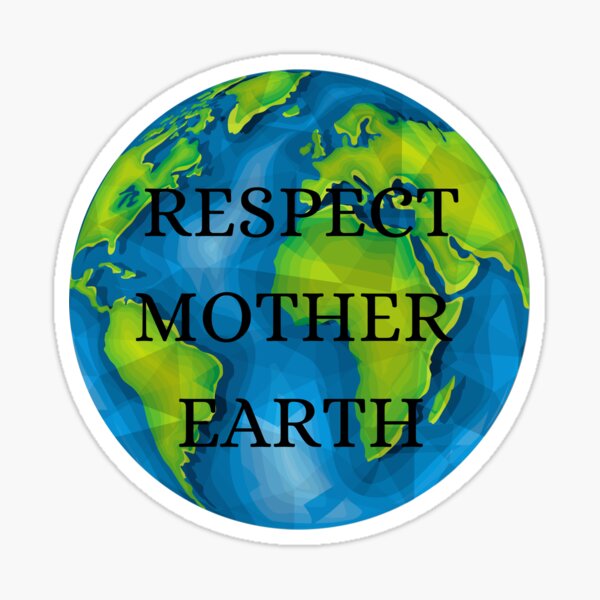 "MOTHER EARTH" Sticker for Sale by willowncattails | Redbubble