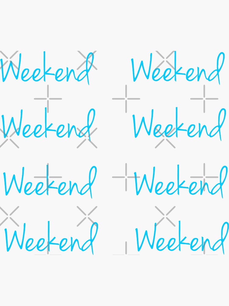 "Weekend, holiday, day off, fun Planner sticker" Sticker for Sale by ...