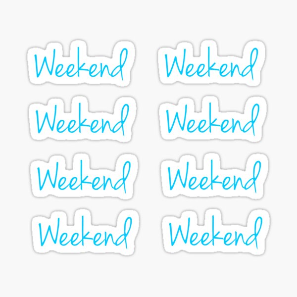 "Weekend, holiday, day off, fun Planner sticker" Sticker for Sale by ...