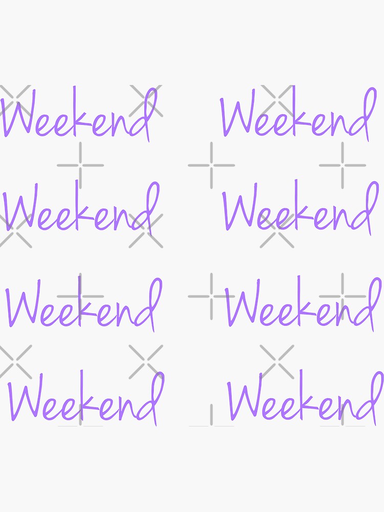 "Weekend, holiday, day off, fun Planner sticker" Sticker for Sale by ...