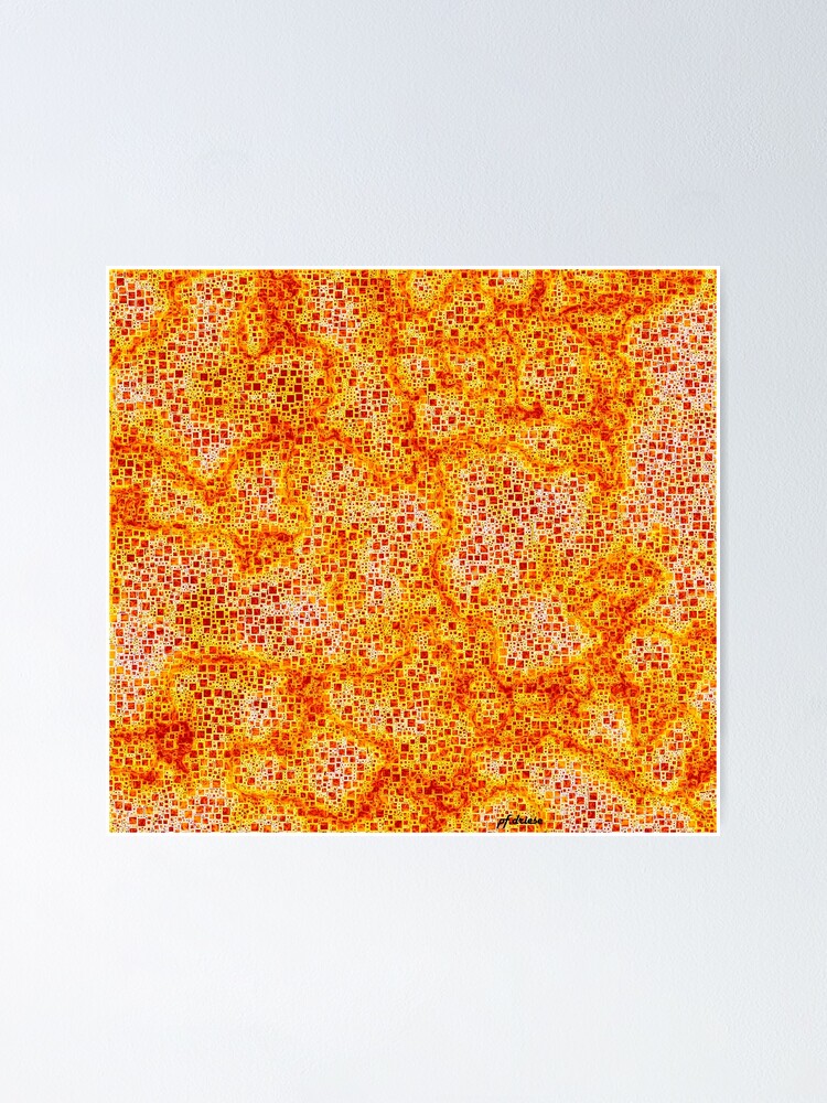 "lava squares" Poster for Sale by creatorface | Redbubble