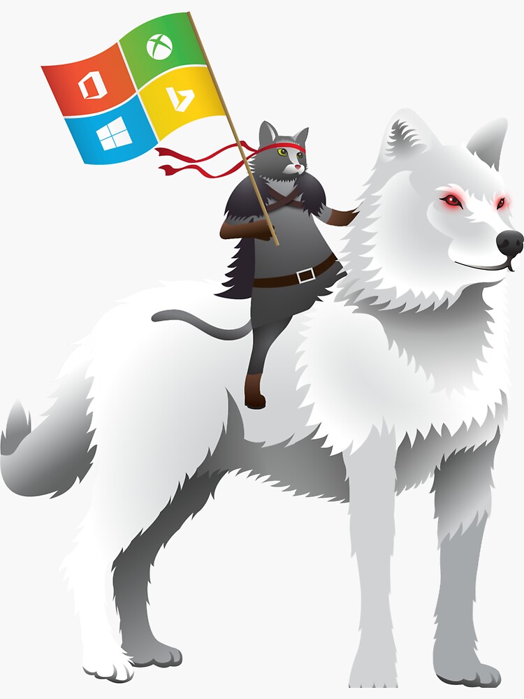 Ninja Cat Microsoft Sticker