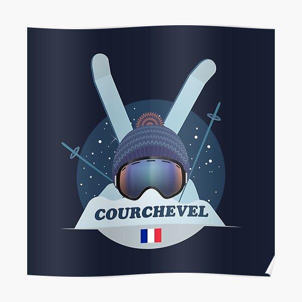 "Skigebiet Courchevel" Poster von StellaStoria | Redbubble