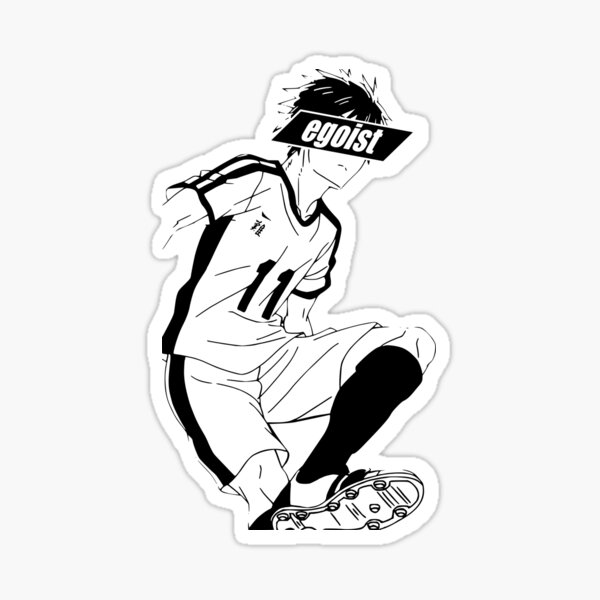 "Blue Lock Yoichi Isagi the Egoist World Striker Transparent - Black ...