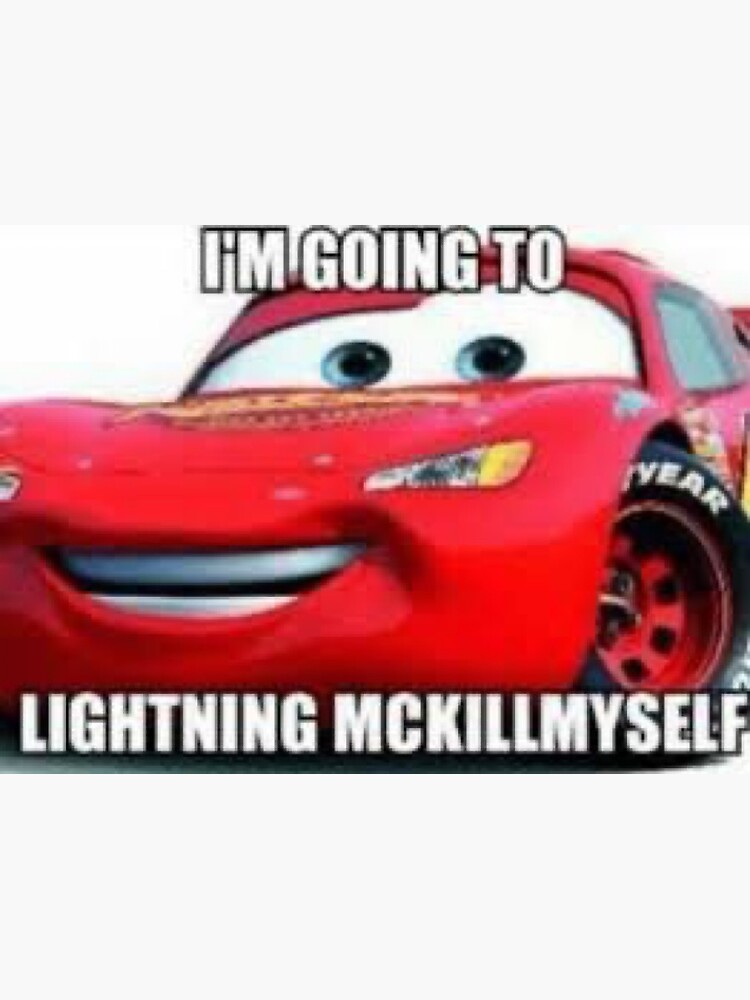 Memes Del Rayo Mcqueen Lightning McQueen And Tow Mater" Sticker For