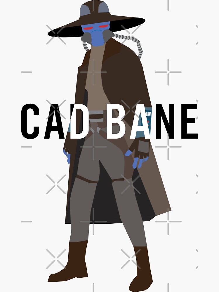 "Cad Bane" Sticker for Sale by RodGraphics | Redbubble