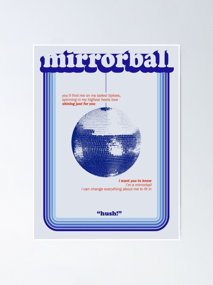 "mirrorball" Poster for Sale by marissa0529 | Redbubble