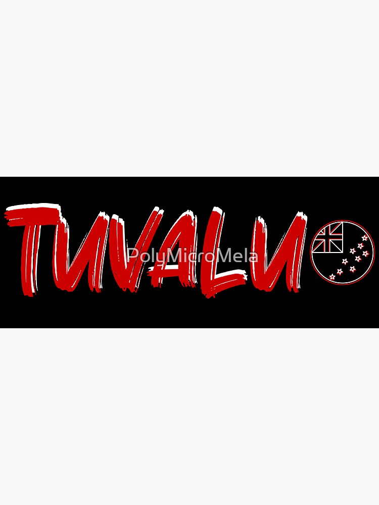 "Tuvalu" Sticker for Sale by PolyMicroMela | Redbubble