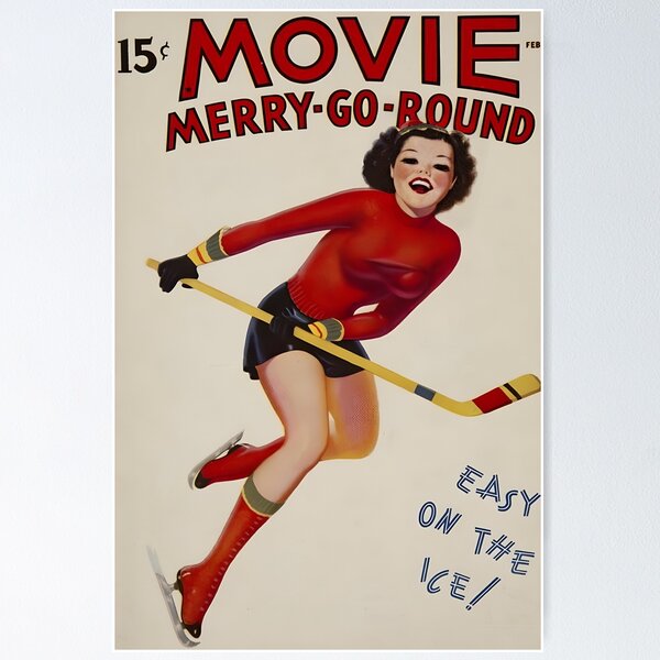 "Movie merry go round easy on the ice pulp cover" Poster for Sale by ...