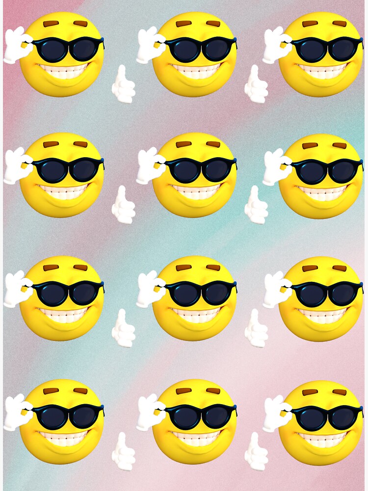"Funny yellow ball emoji meme pattern" Sticker for Sale by Titi-Titi ...
