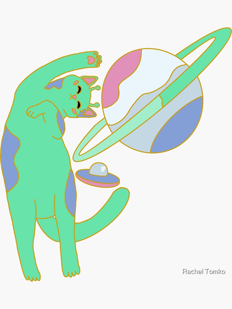 "Celeste the cat" Sticker for Sale by RachelART95 | Redbubble