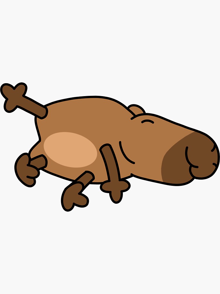"sleeping capybara" Sticker for Sale by thecapycode | Redbubble
