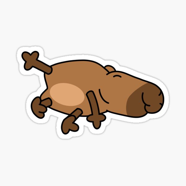 "sleeping capybara" Sticker for Sale by thecapycode | Redbubble