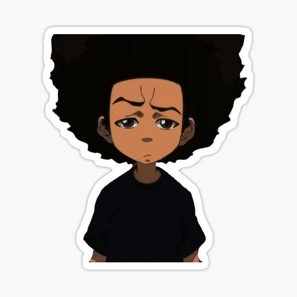 "The Boondocks Huey freeman8" Sticker for Sale by riddiolsh | Redbubble
