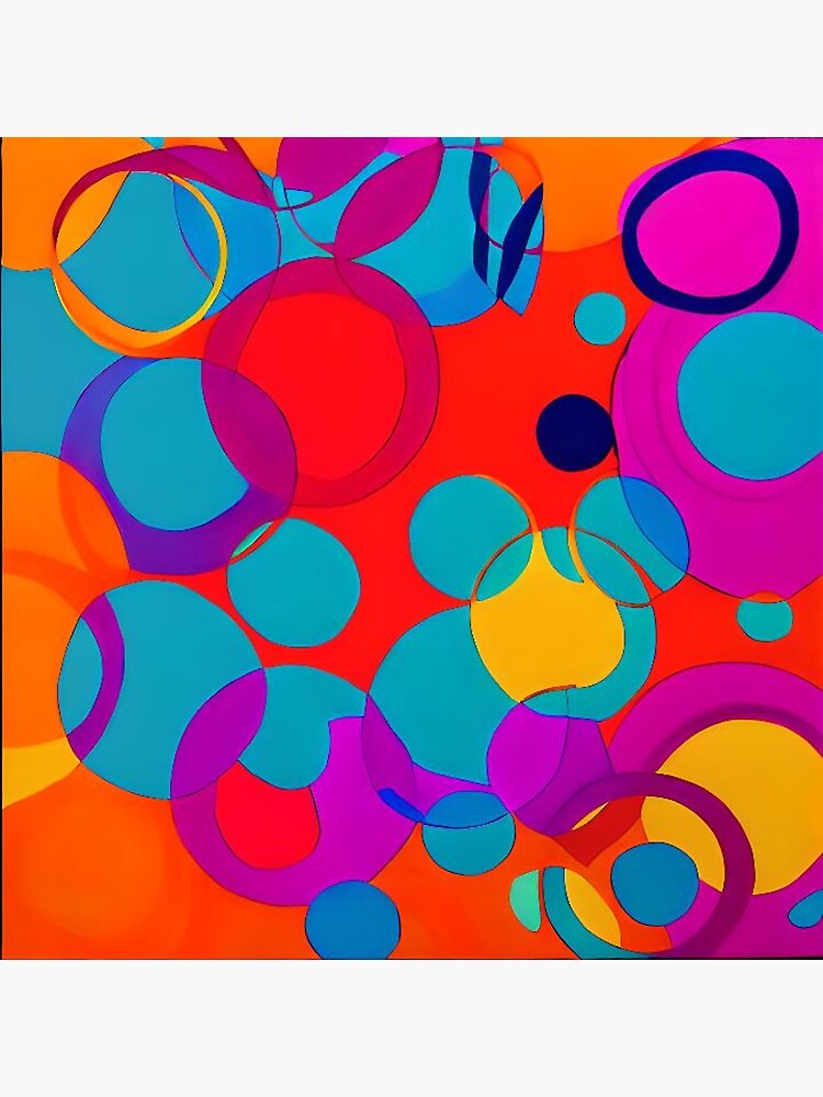 "circles of various colours" Poster for Sale by David-Howells | Redbubble