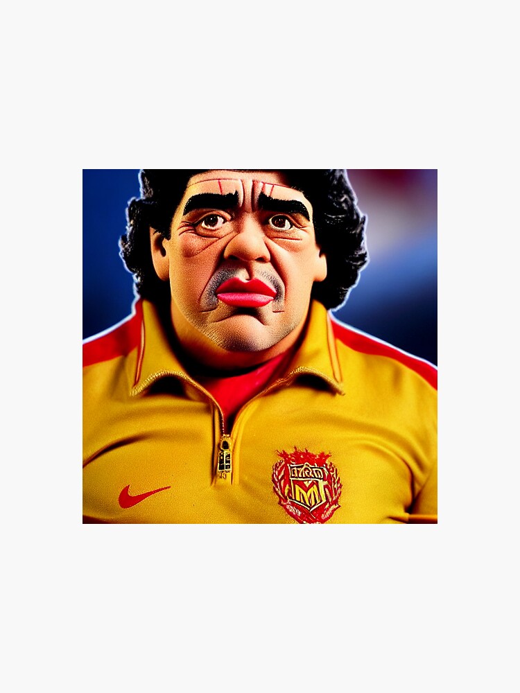 "Deigo maradonna caricature series" Sticker for Sale by Tuaddiocom ...