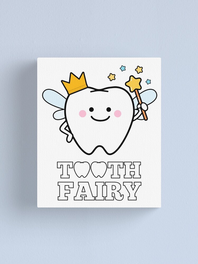 "Tooth Fairy Magic Wand Fun Magical Dental Gift" Canvas Print for Sale ...
