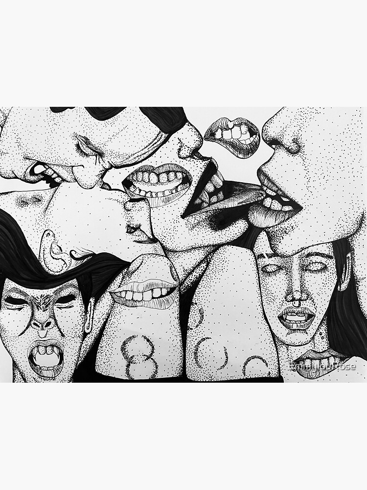 "Bite" Sticker for Sale by EmmylouRose | Redbubble