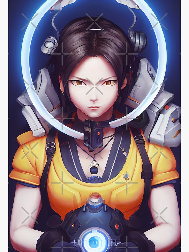 Anime Girl Cyber 1 Sticker For Sale By Osy003 Redbubble