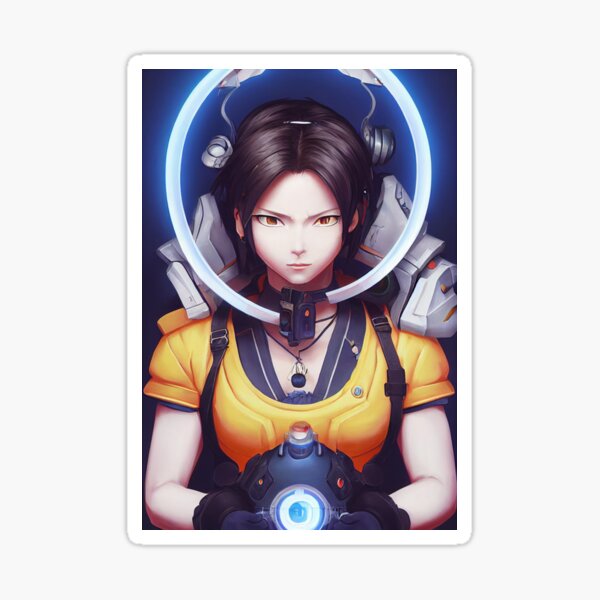 Anime Girl Cyber 1 Sticker For Sale By Osy003 Redbubble