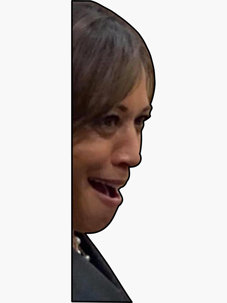 "Kamala Meme Face" Sticker for Sale by PoeTatoes | Redbubble