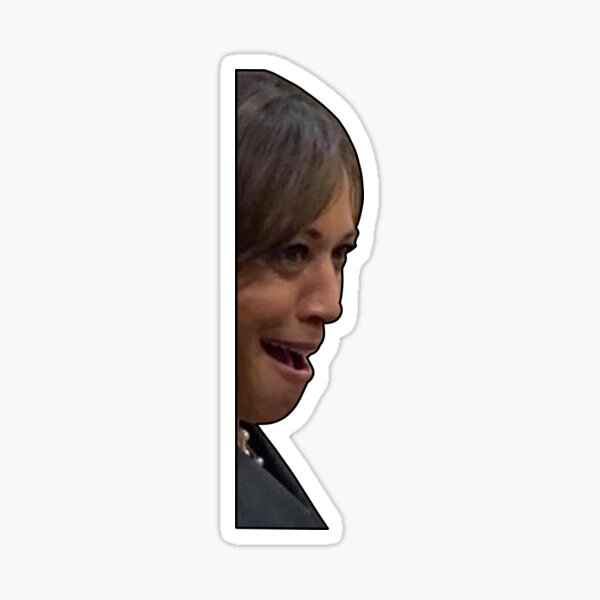 "Kamala Meme Face" Sticker for Sale by PoeTatoes | Redbubble