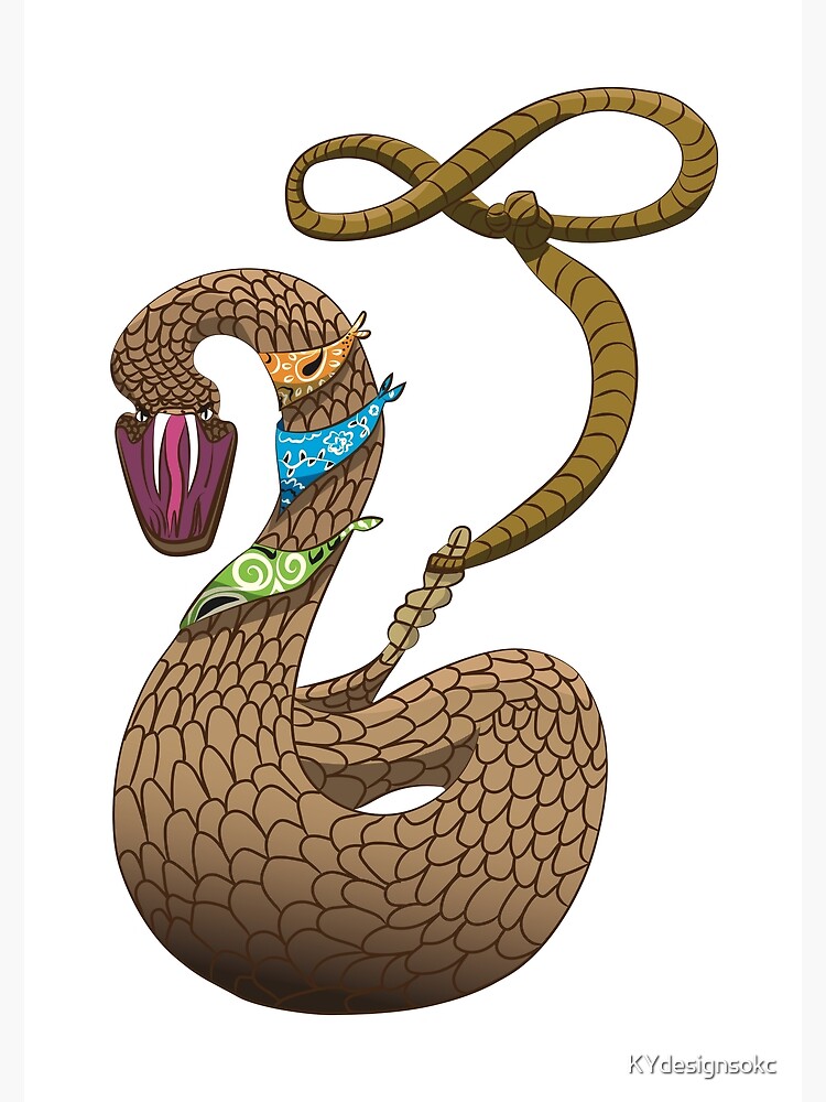 Lámina fotográfica «Serpiente de cascabel de vaquero que ata» de ...