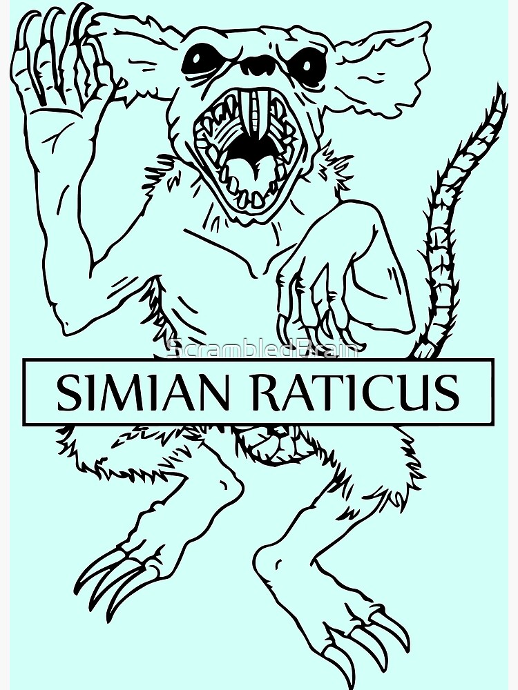 "Simian Raticus " Art Print by ScrambledBrain | Redbubble