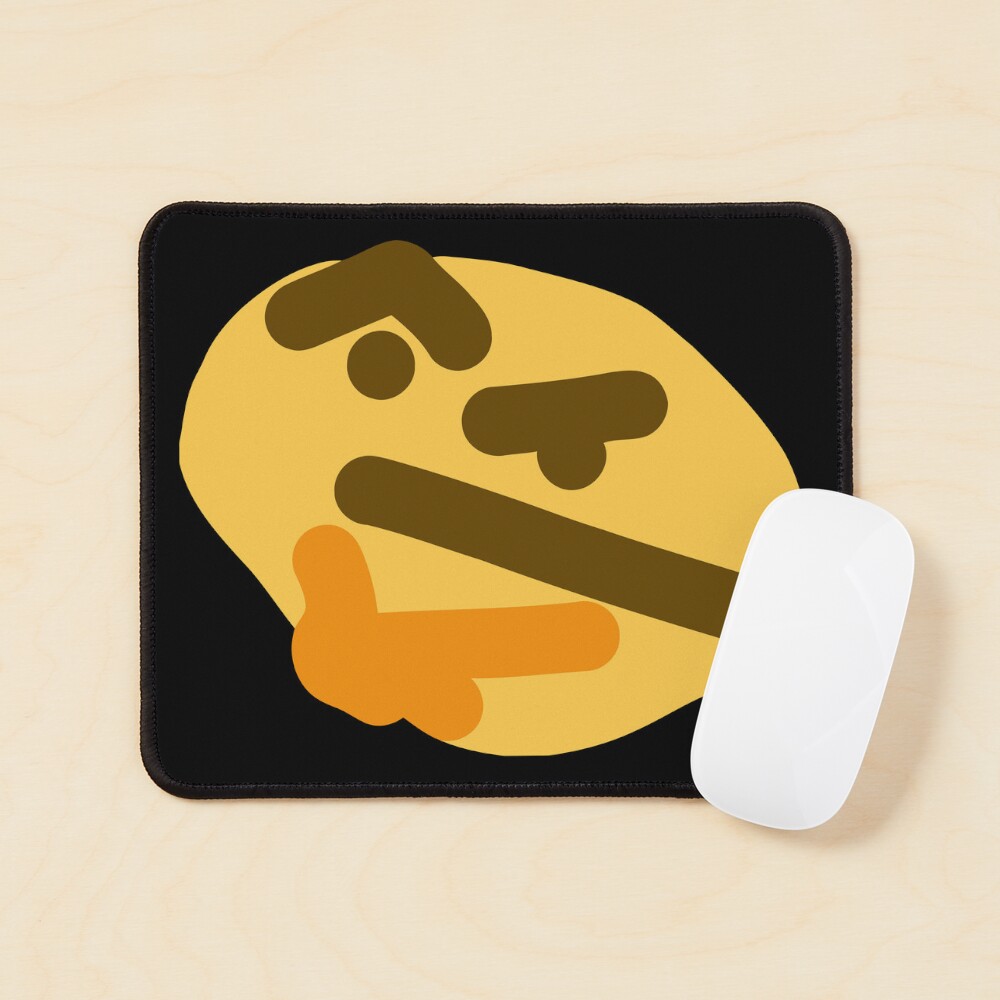 "Thonking Thinking Emoji Face Meme Thonk" Sticker for Sale by ...