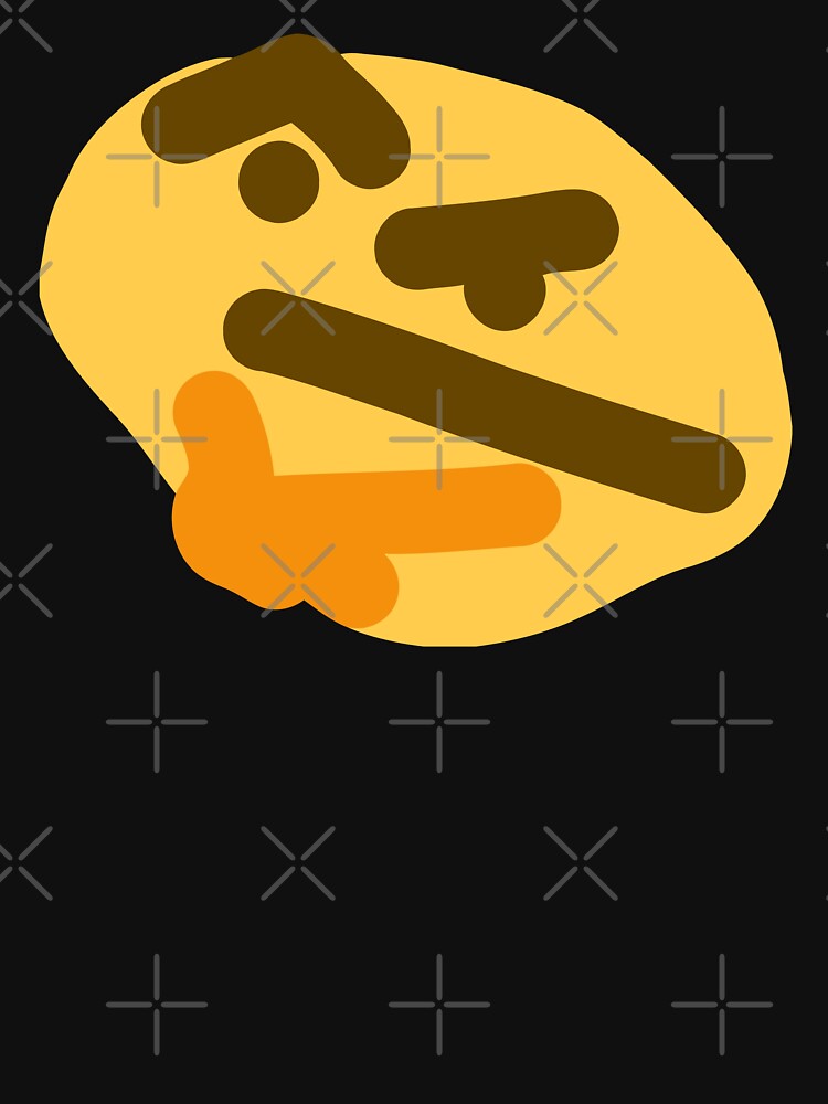 "Thonking Thinking Emoji Face Meme Thonk" T-shirt for Sale by ...