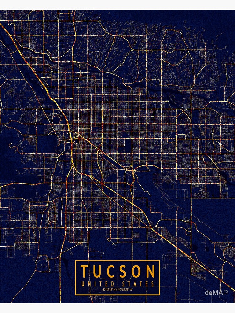 Downtown Tucson Arizona Map