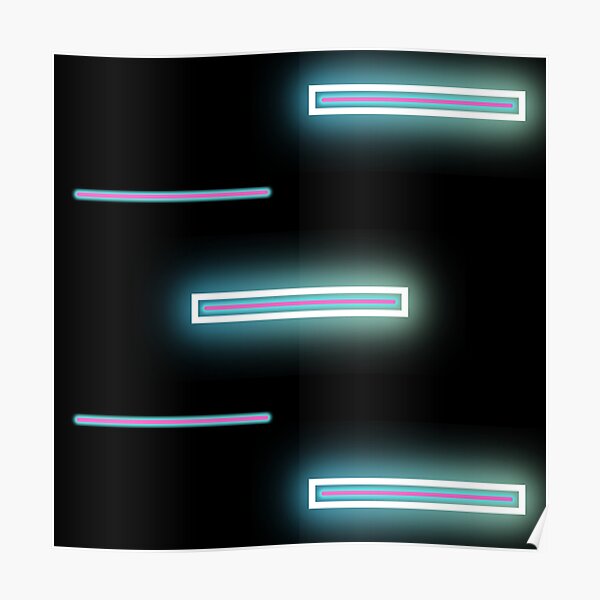 "Glow light neon light background. Metaverse or futuristic neon design " Poster for Sale by ...
