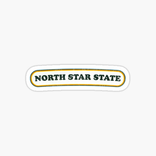 "North Star State | Retro Badge" Sticker for Sale by retroready | Redbubble