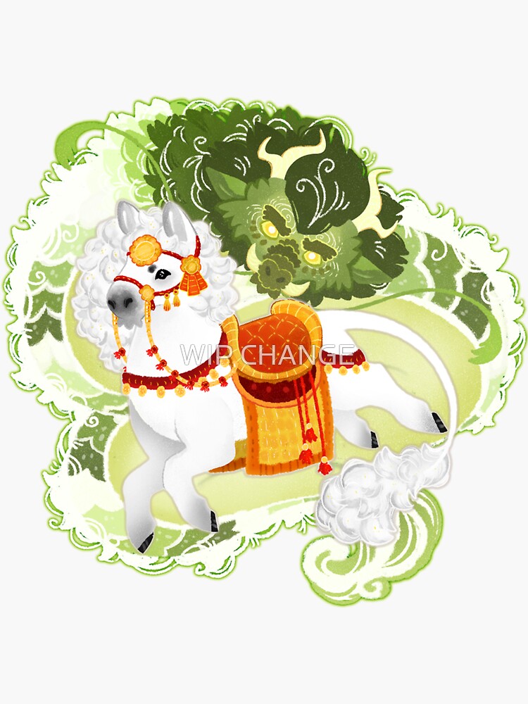 "Bai Long Ma the white dragon horse | Journey to the west sticker, pin ...