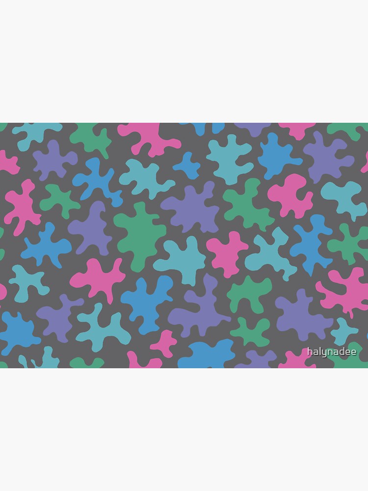 "Abstract Amoebas on Dark" Sticker for Sale by halynadee | Redbubble