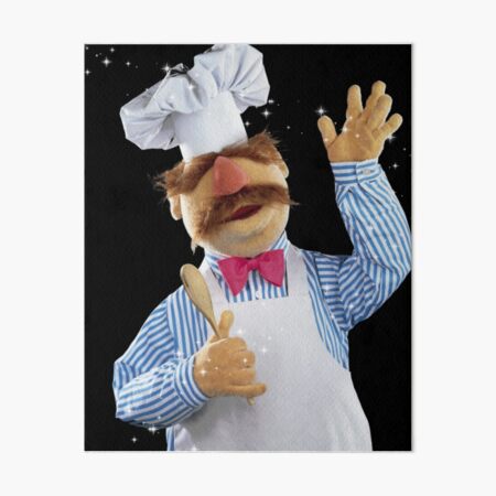 "The Swedish chef bork pixels" Art Board Print for Sale by World-art-4 ...